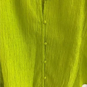 Steve Madden | Tops | Steve Madden Loretta Top Bright Lime Ruffle ...